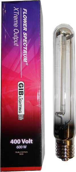 Buy GIB Flower Spectrum XTreme Output HPS 600 Watt 400 Volt from The ...